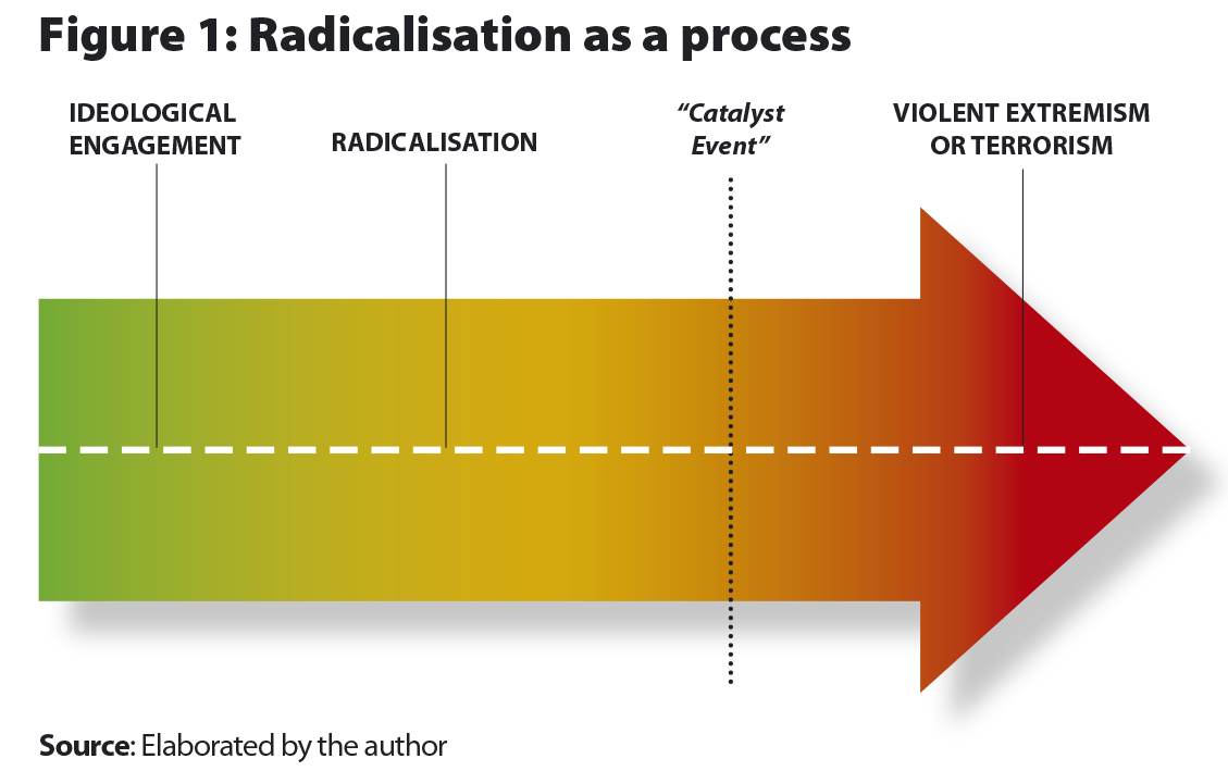 What does Radicalisation Look Like? Four Visualisations of Socialisation into Violent Extremism